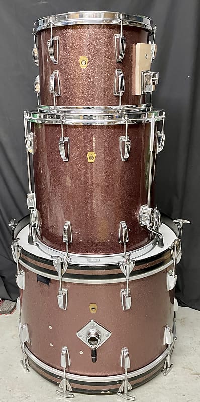 Ludwig Kit 1967 - Burgundy Sparkle | Reverb Canada