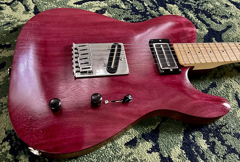 ZenJohn Custom Purpleheart wood Carved-Top Telecaster with | Reverb UK