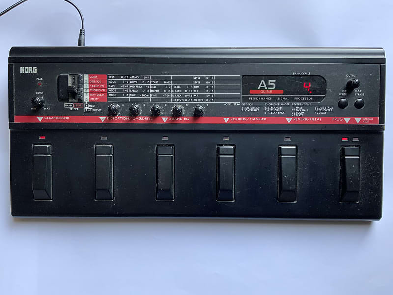 Korg 90s Korg A5 multi effects guitar pedal chorus reverb | Reverb