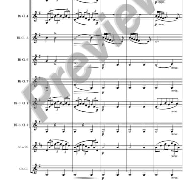 Clarinet Choir Sheet Music: Score and Parts - Serenade for | Reverb