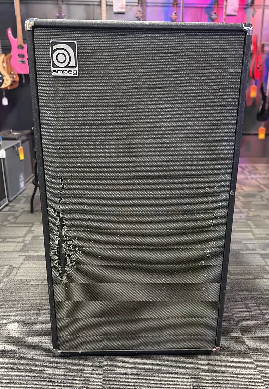 Vintage Ampeg V4B 2x15 bass cabinet with EV 15B speakers | Reverb