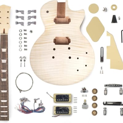 StewMac DIY Flame Top LP Style Electric Guitar Kit with | Reverb