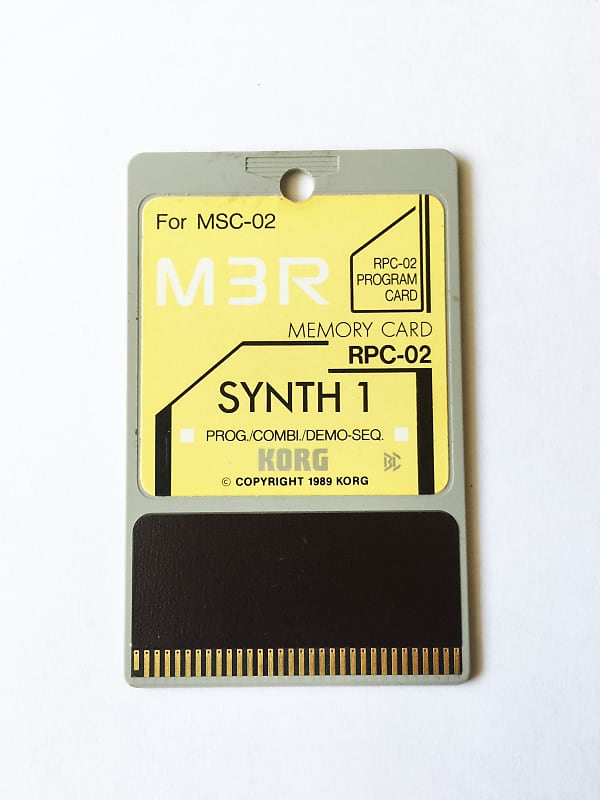 KORG M3R "SYNTH 1" Sound Card. Made in Japan. Works Great ! | Reverb