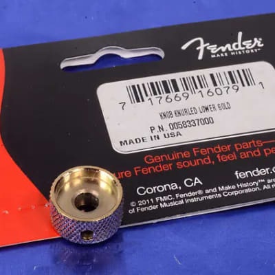 Fender American Deluxe Precision Bass® "Stacked" Knob, Lower, | Reverb