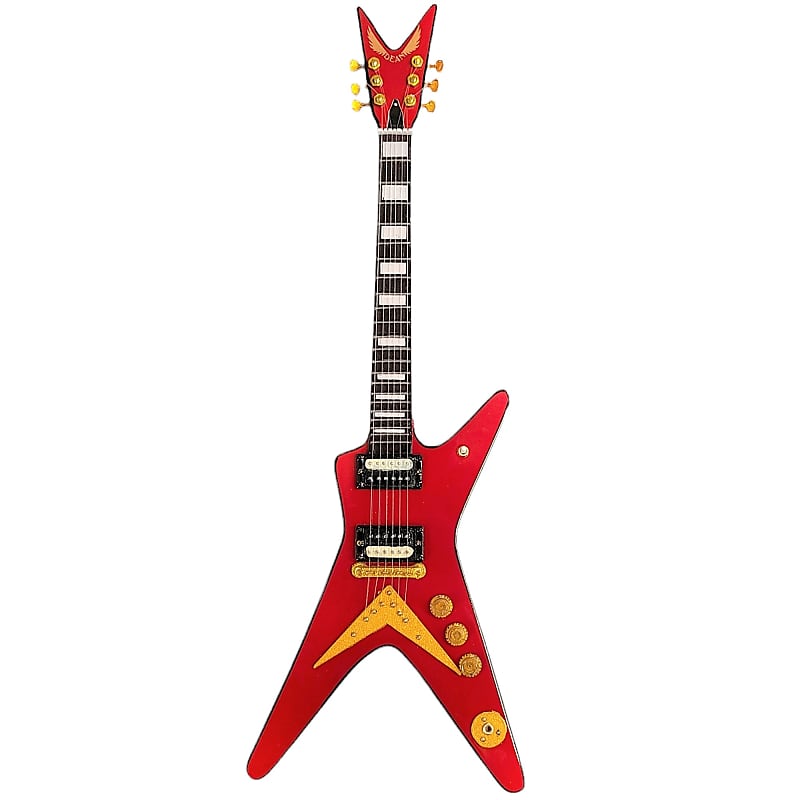 Axe Heaven Mini Guitar Replica Classic Dean Vintage Red ML | Reverb