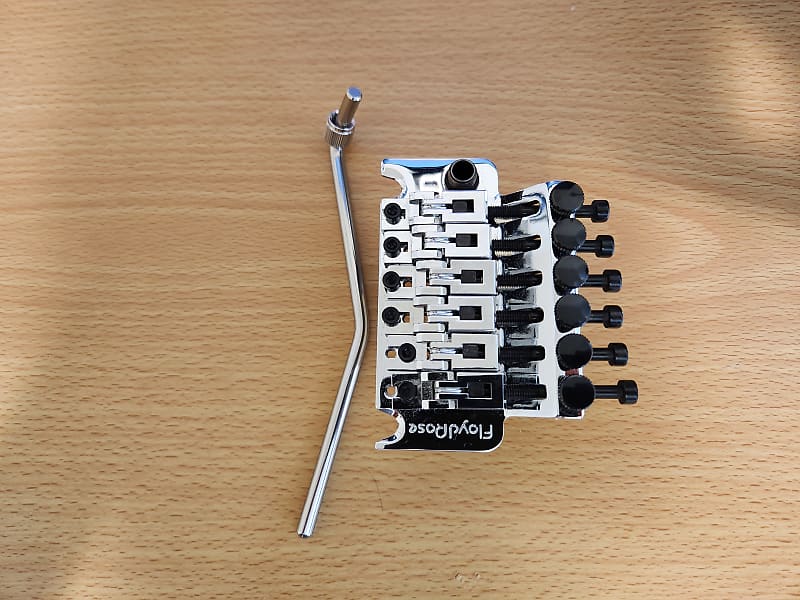 Floyd Rose 1000 series Tremolo Bridge Chrome pulled from | Reverb