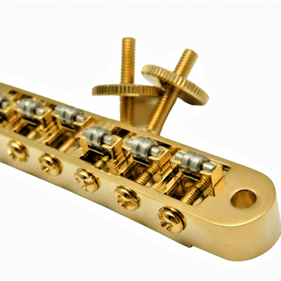 Tune-o-matic M4 Bridge w/ Roller Saddles for Gibson Les Paul, | Reverb