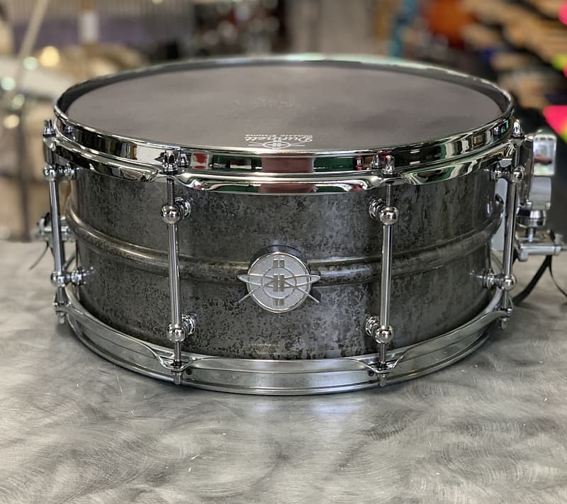 Dunnett 6.5x14" 2N Carbon Steel Matte Mottled Black | Reverb