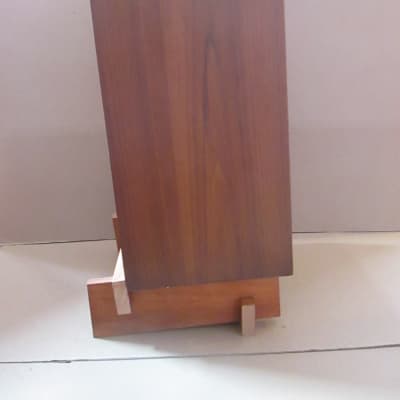 Back-tilted solid cherry speaker stands | Reverb