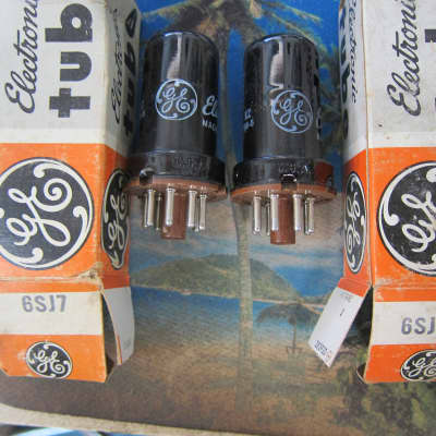 PR NOS GE 6SJ7 Tubes, Metal Boxes,1960s,USA, Ex Sound, | Reverb UK