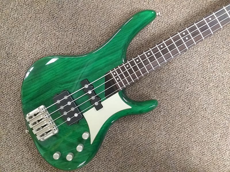 Washburn RB-2002 Hammerhead Trans Green 4 String Bass | Reverb