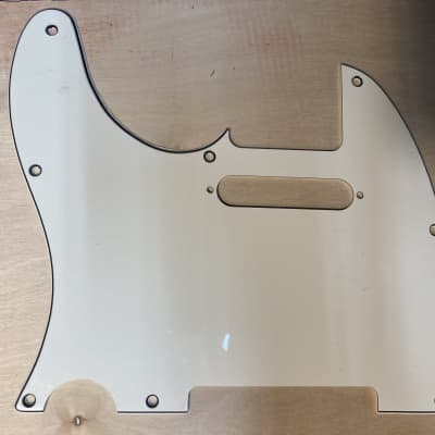 Fender Lefty Telecaster Parchment 3 ply PICKGUARD 2022 | Reverb