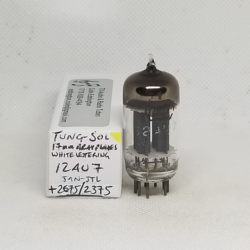 Tung-Sol JAN 12AU7 Gray Plate Balanced Single NOS 12AU7A | Reverb