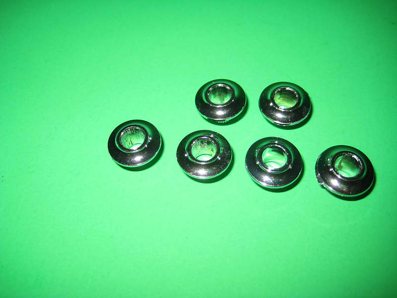 Harmony Chrome Style Machine Head Bushings for Vintage Style | Reverb
