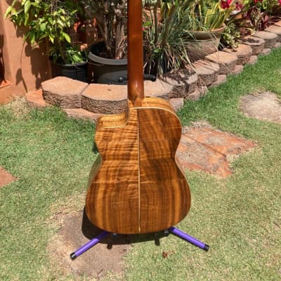 Sam Radding 5A OO Koa Cutaway Compression Curl Gloss Finish | Reverb