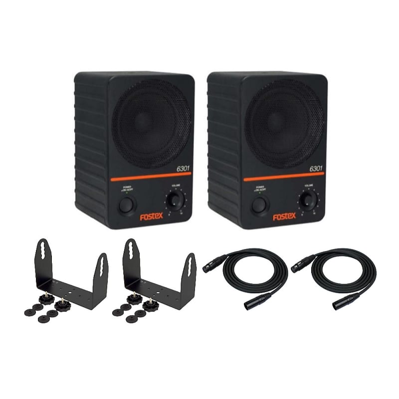 Fostex 6301ND 4-Inch Active Monitor Speaker (Pair) with | Reverb
