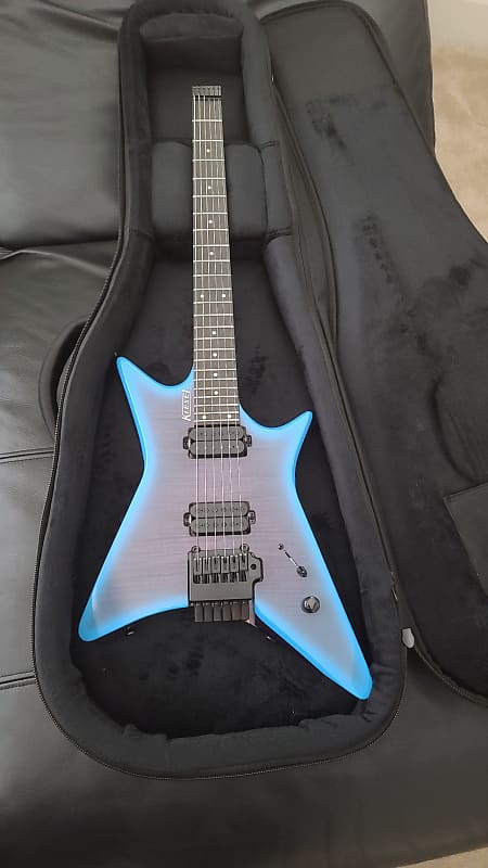 kiesel TYPE-X trem HEADLESS 2020 Purple Drink flame and ash. | Reverb