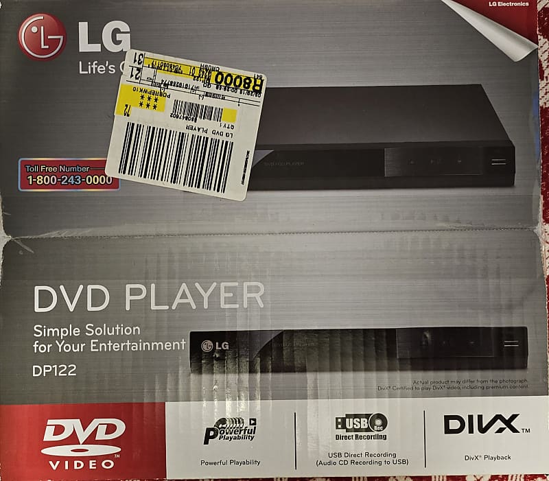 LG DP122 CD/DVD Player 🆕 in Original Packaging | Reverb