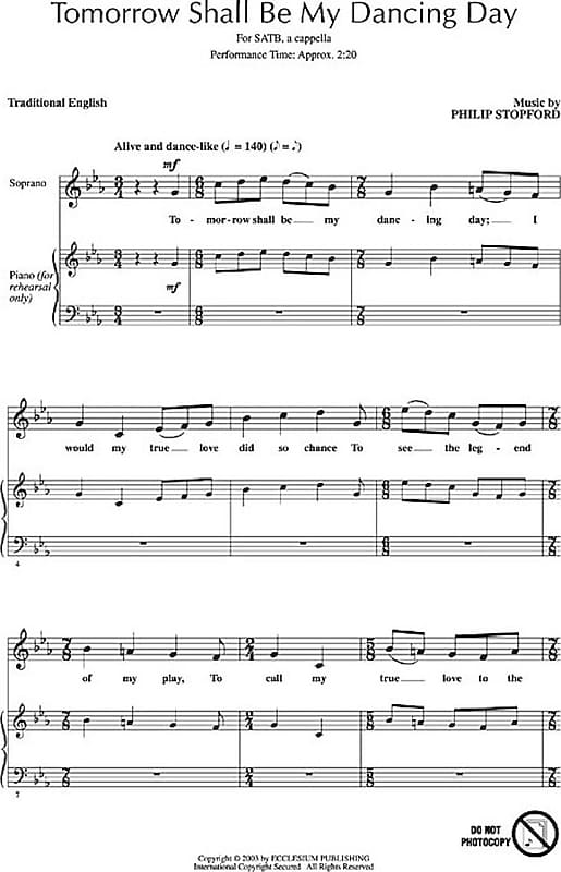 Tomorrow Shall Be My Dancing Day | Reverb