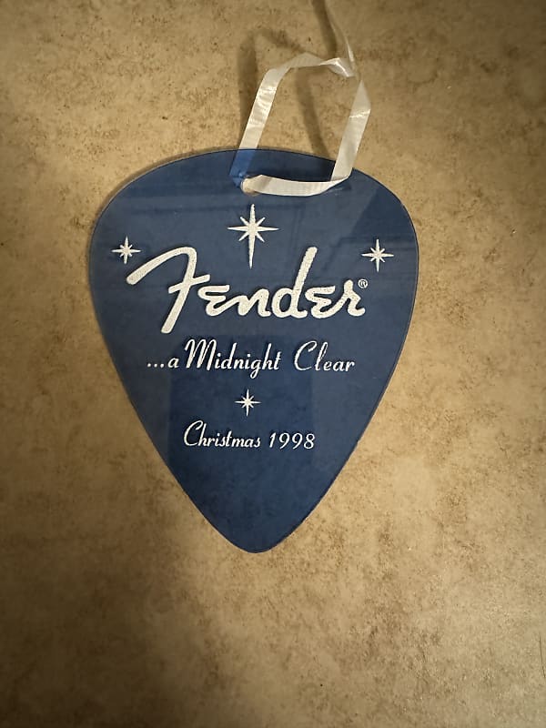 Fender Guitar Pick Christmas Tree Ornament 1998 | Reverb