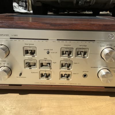 Luxman L-580 Stereo Integrated Amplifier 1980 - Silver Face | Reverb