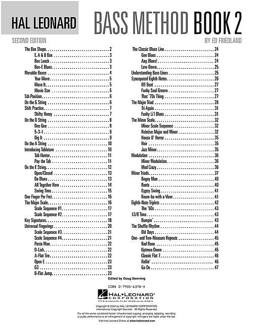 Hal Leonard Bass Method Book 2 2Nd Edition | Reverb