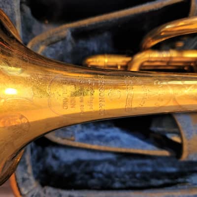 BESSON Class "A" New Creation Cornet - ca. 1920 - Gold Plated | Reverb