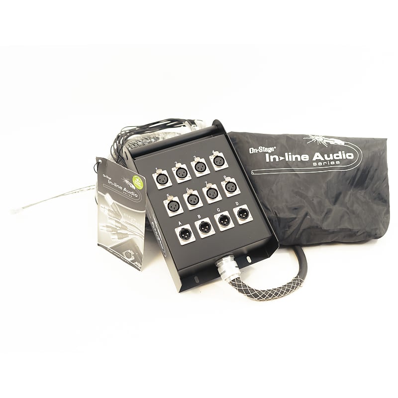 On Stage SNK8450 In-Line Audio 8-Channel Audio Snake and | Reverb