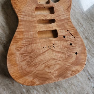 Renegade GuitarWorks T Style Body - Book Matched Flame Maple | Reverb