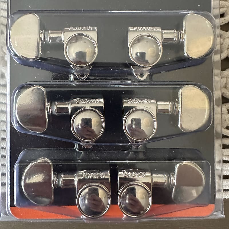 Grover Kidney Tuning Heads 2021 - Chrome | Reverb