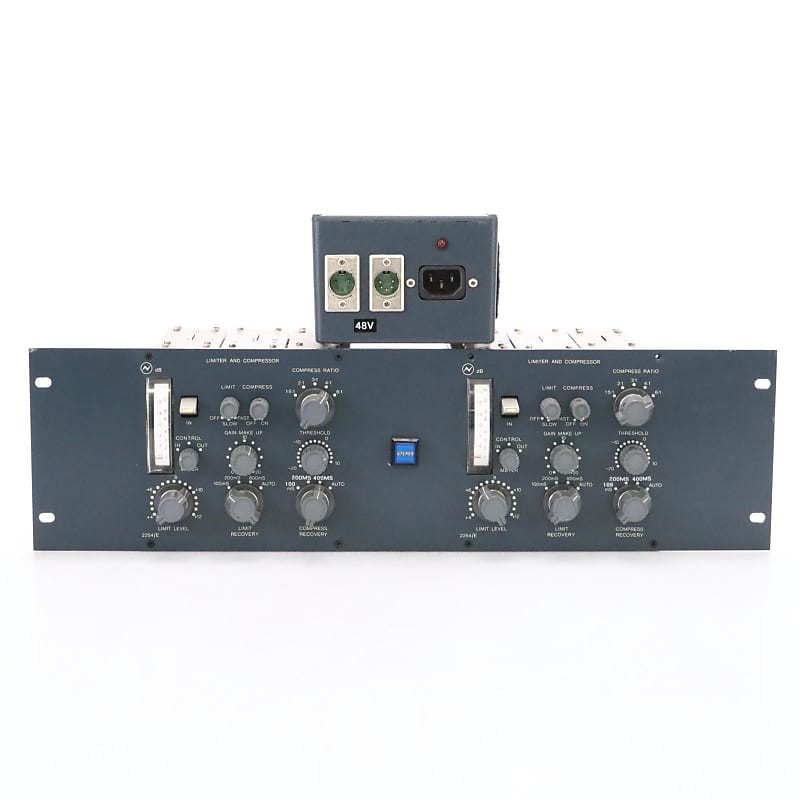 2 Neve 2254/E Compressor Limiter Rack Owned by Dennis Herring | Reverb