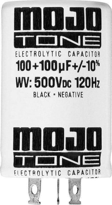 Mojotone 100uF + 100uF 500V Electrolytic Multi-Section Can | Reverb