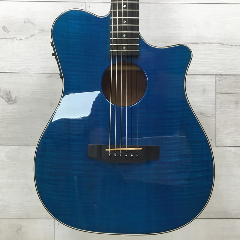 Carvin AC375 Acoustic Electric - Trans Blue Flame | Reverb