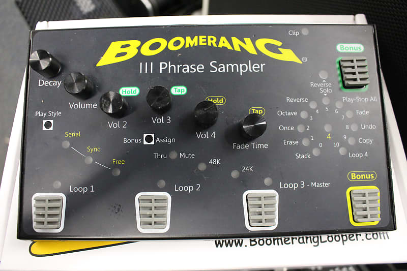 Boomerang III Phrase Sampler Used | Reverb