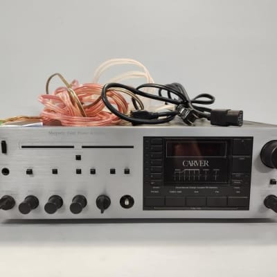 Carver M-400t Cube Magnetic Power Amplifier with original box | Reverb