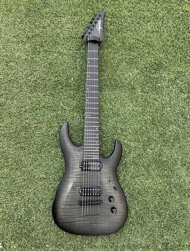 Legator Ninja 300 Pro (2015) 7 String - Trans Black flame | Reverb