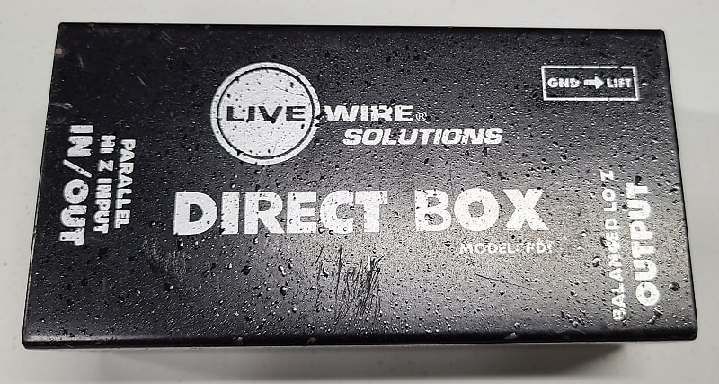 Live Wire PDI Double-Shielded Heavy-Duty Passive Direct Box | Reverb