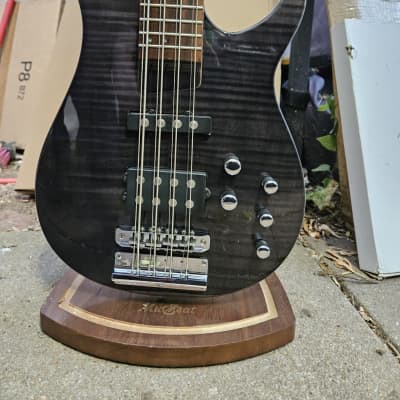 Rogue LX408 8 String Bass 2000s - Translucent black | Reverb
