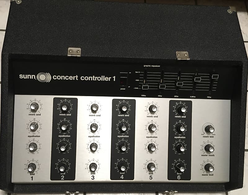 1960s // 1970s Sunn Concert Controller 1 Mixer Made in USA w/ | Reverb