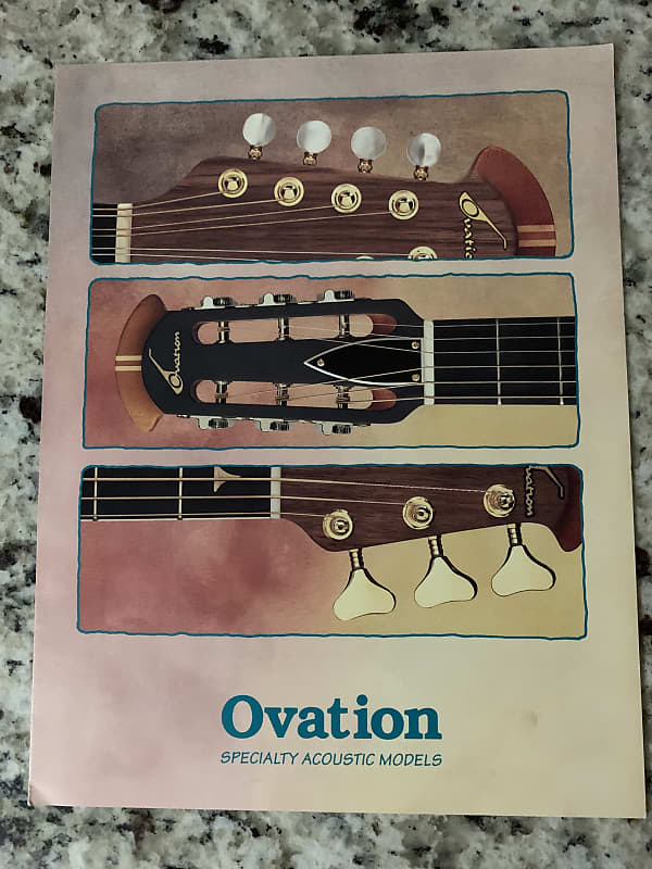 Ovation Brochure 80’s | Reverb
