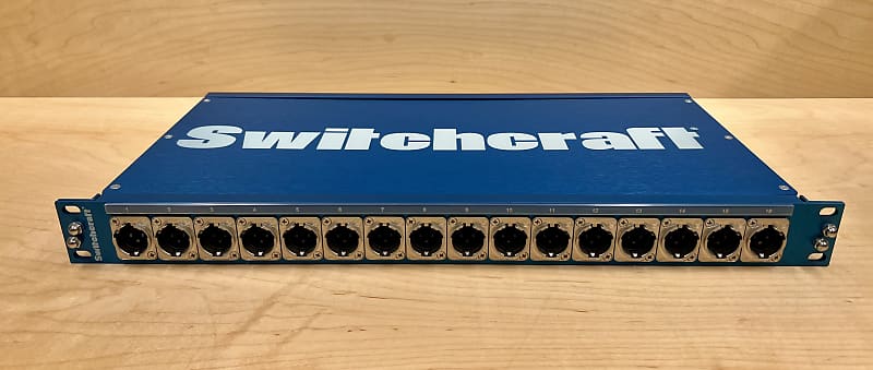 SWITCHCRAFT PT16MX2DB25 16-point XLR Male DB25 Patchbay! | Reverb