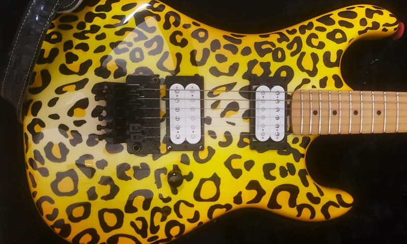Kramer Satchel Signature Yellow Leopard Yellow Leopard #008 | Reverb