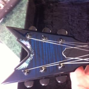 Dean USA Custom Shop Dime Stealth 2011 AAAAA Flame Top Blue & | Reverb