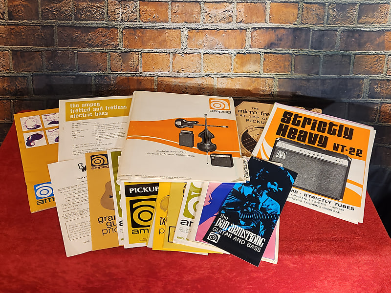 Vintage Lot Of Ampeg Salesman Papers 1969/70-Keith | Reverb