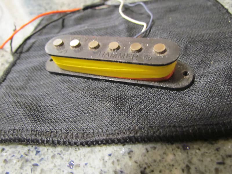 Red Rhodes Velvet Hammer 80's - Single Strat Pickup | Reverb