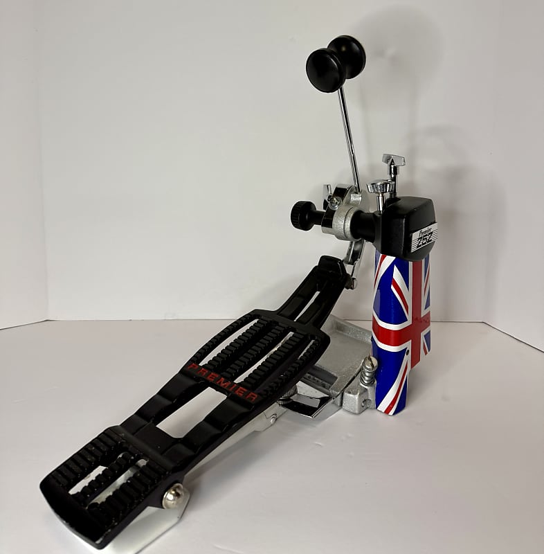 Premier 252 Premier Pedal - Black with Union Jack | Reverb