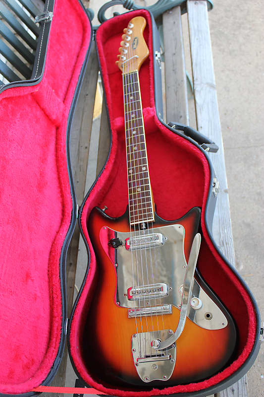 Teisco Winston Electric W/vibro Bar- SunBurst | Reverb
