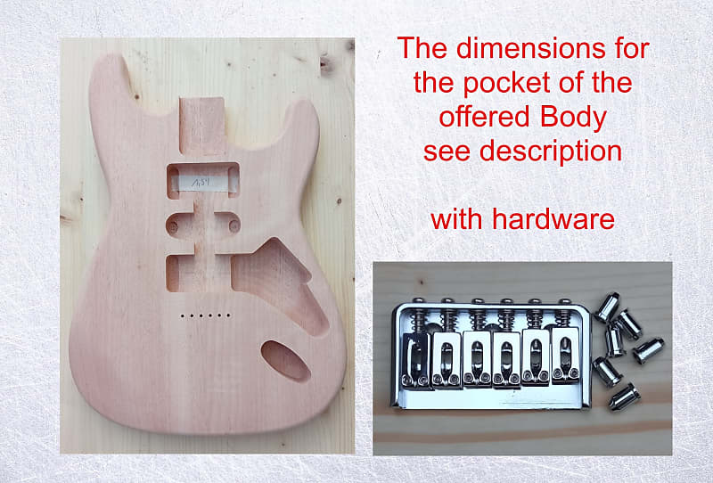 light Strat / Stratocaster type body / hardtail - 2 piece | Reverb