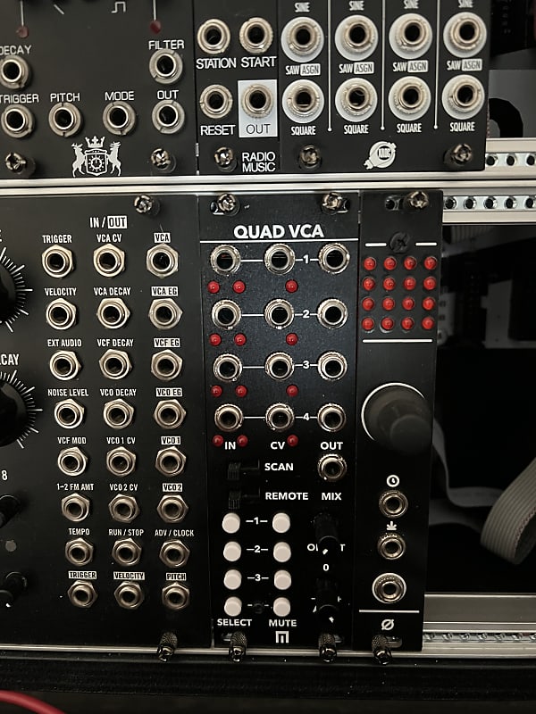 Malekko Quad VCA Black Eurorack Modular Module Black | Reverb