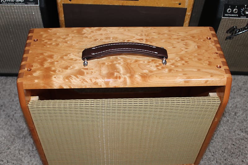 Custom Fender Princeton Reverb CABINET in Curly Maple | Reverb